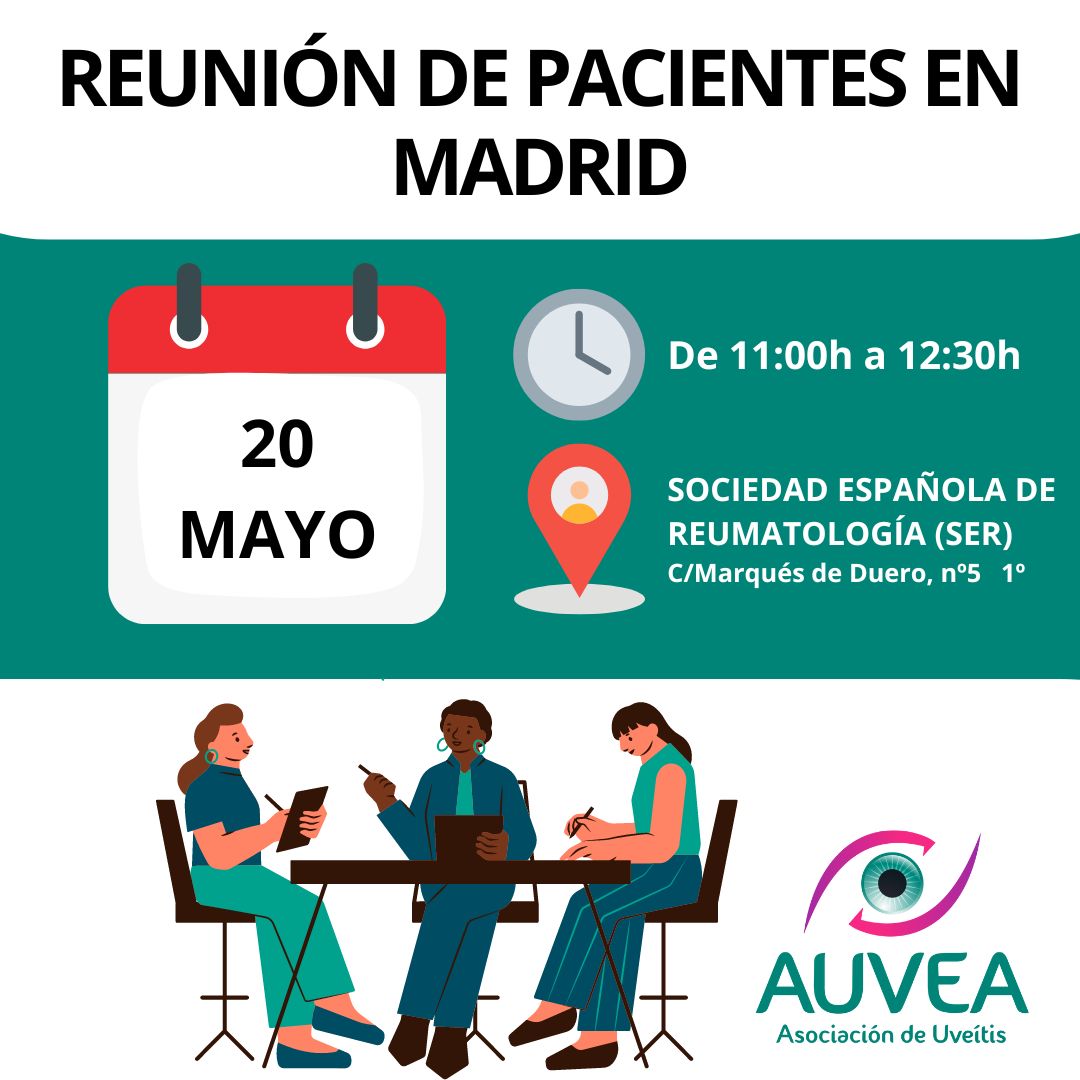 Reunión de pacientes en Madrid - Asociación de Uveítis - AUVEA