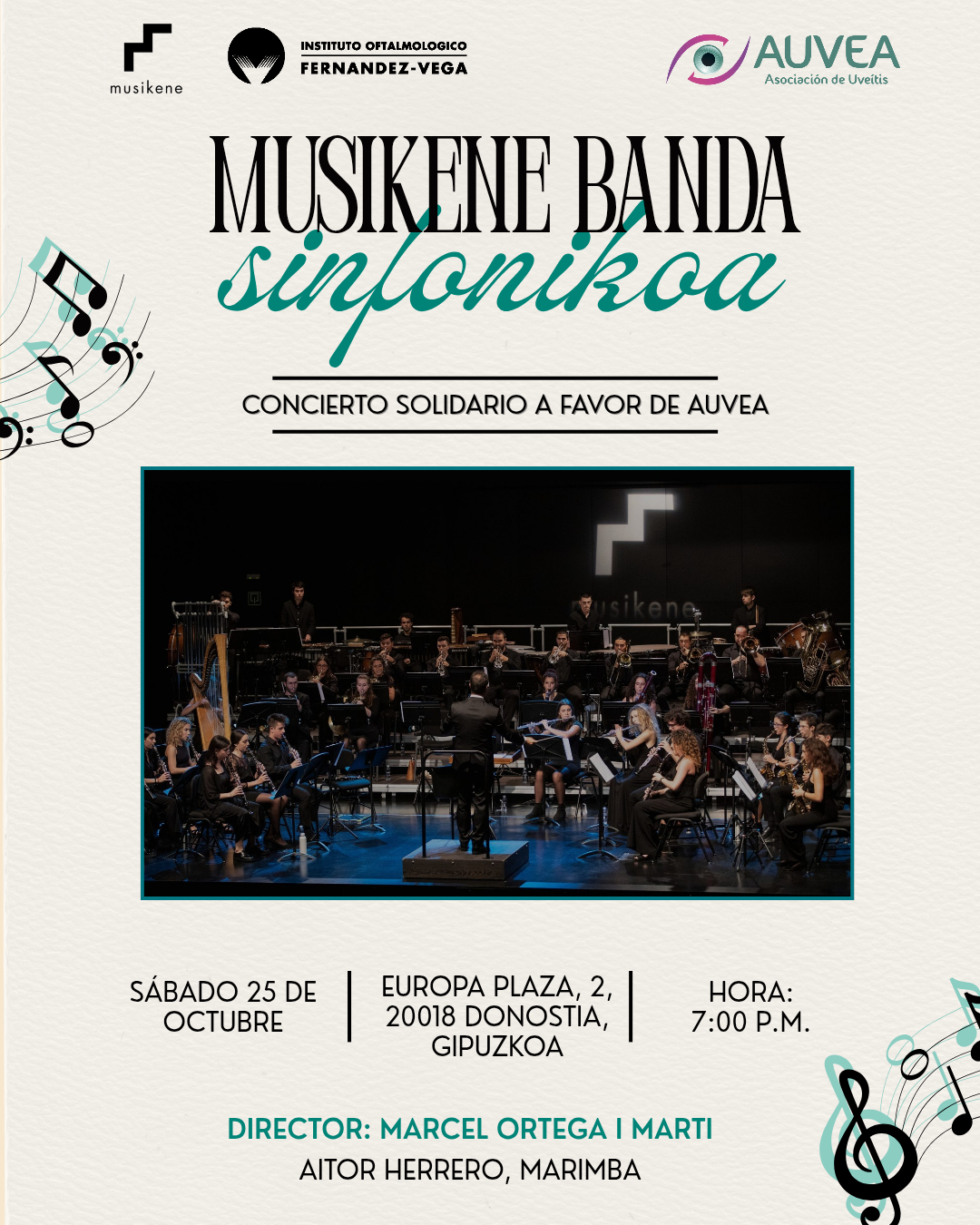 Concierto solidario a favor de AUVEA - Asociación de Uveítis - AUVEA